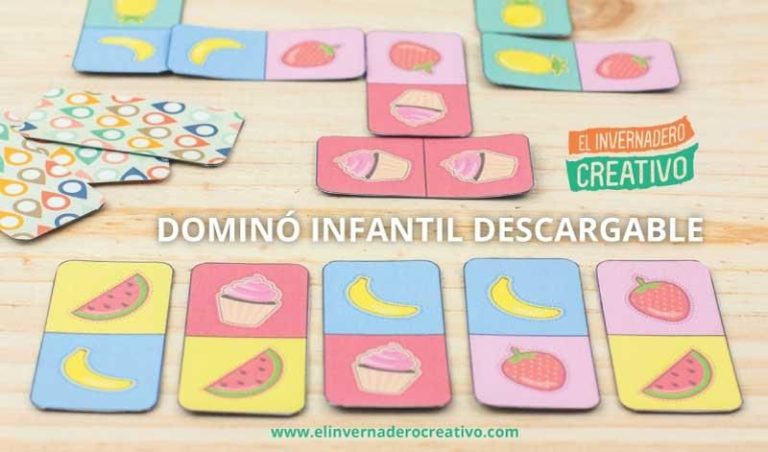 Juega y crea: dominó infantil imprimible y gratuito para niños - 2025