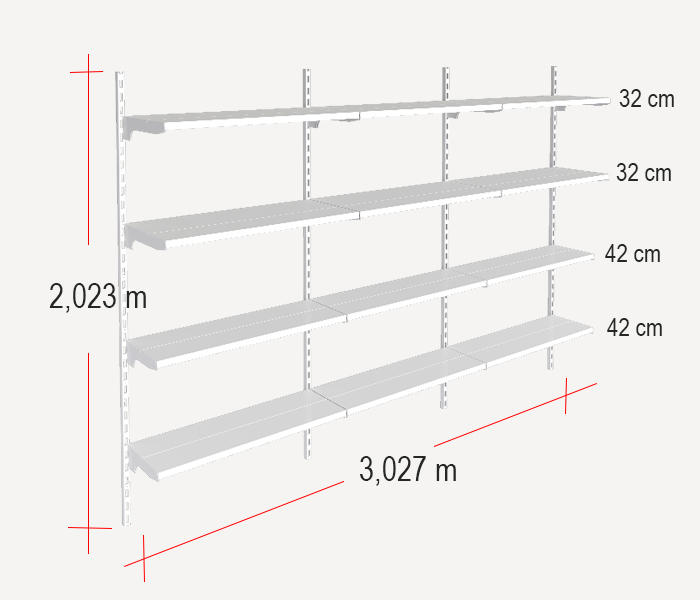 Medidas anaqueles para almacén - 2025
